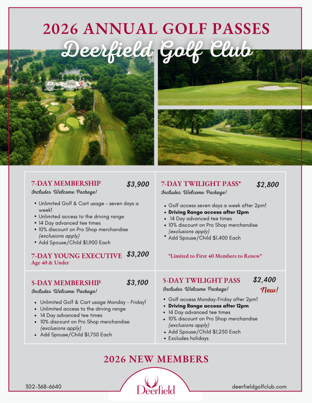 Golf Passes - Deerfield Golf Club